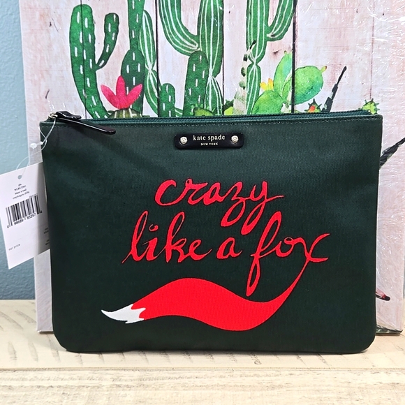 kate spade | Bags | Kate Spade Collectiblenovelty Large Clutch Bag ...